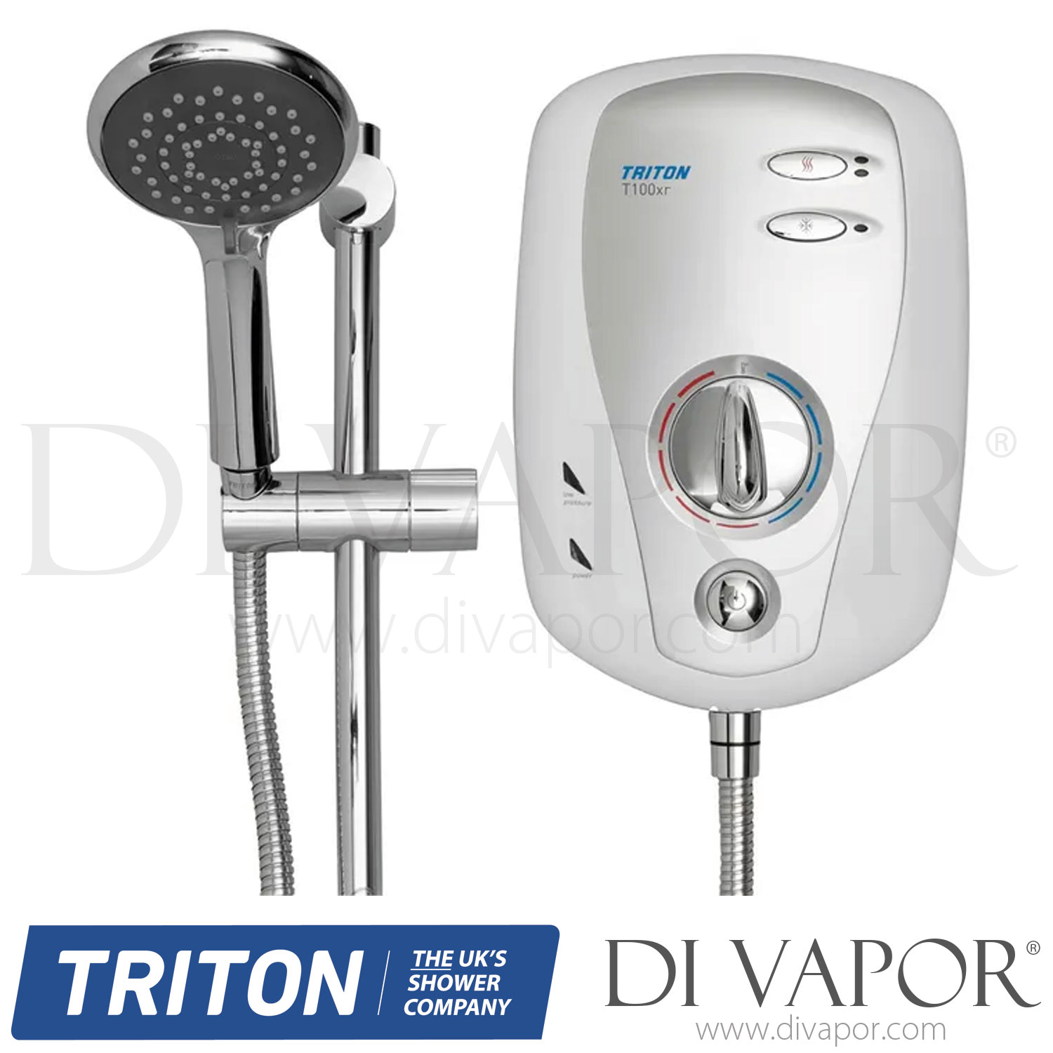 Triton T100xr Electric Shower White Satin Spare Parts Tr Dv 280